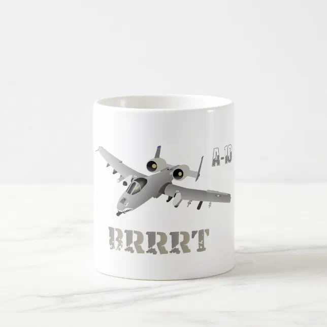 A-10 Warthog Jet Aircraft BRRRT Coffee Mug | Zazzle