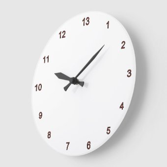 a 13 hour clock face | Zazzle