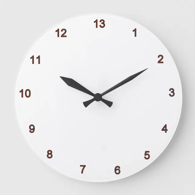 a 13 hour clock face | Zazzle
