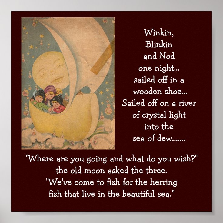 a-6 winkin, blinkin and nod poster | Zazzle