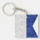 A Alfa / Alpha Watercolor Nautical Signal Maritime Keychain | Zazzle
