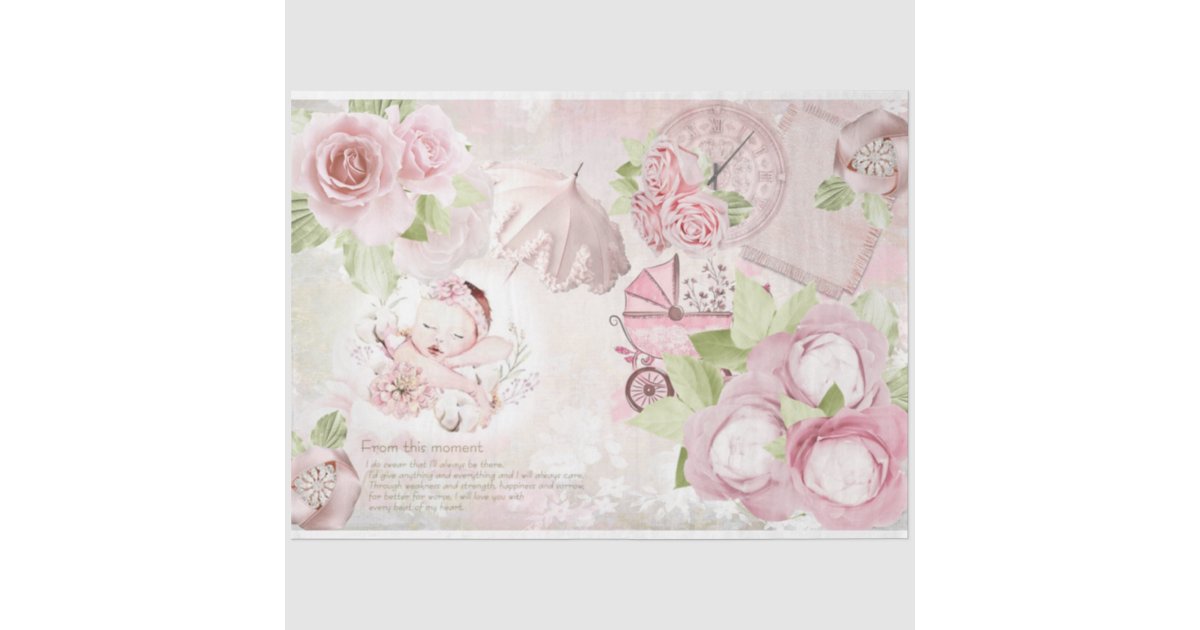 A Baby Girl Series Design 3 Tissue Paper | Zazzle