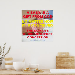 A Baby is a gift from GOD Poster | Zazzle