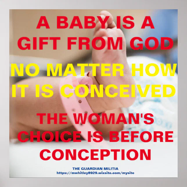 A Baby is a gift from GOD Poster | Zazzle