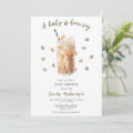 A Baby Is Brewing Iced Coffee Baby Shower Invitation | Zazzle