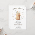 A Baby Is Brewing Iced Coffee Baby Shower Invitation | Zazzle