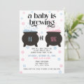 A Baby Is Brewing - Witch Cauldron Gender Reveal Invitation | Zazzle