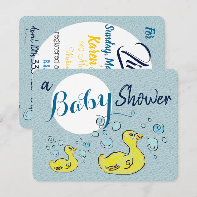 A Baby Shower Ducks Invitation | Zazzle