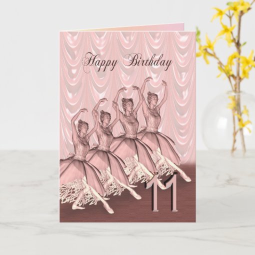 A ballerina birthday card | Zazzle