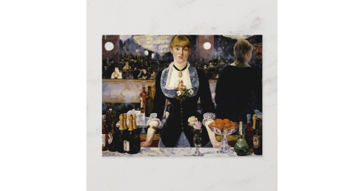 A Bar at the Folies-Bergere Postcard | Zazzle