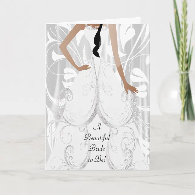 A Beautiful Bride to Be - Congratulations Card | Zazzle