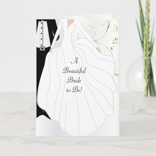 A Beautiful Bride to Be Congratulations Card. Card | Zazzle