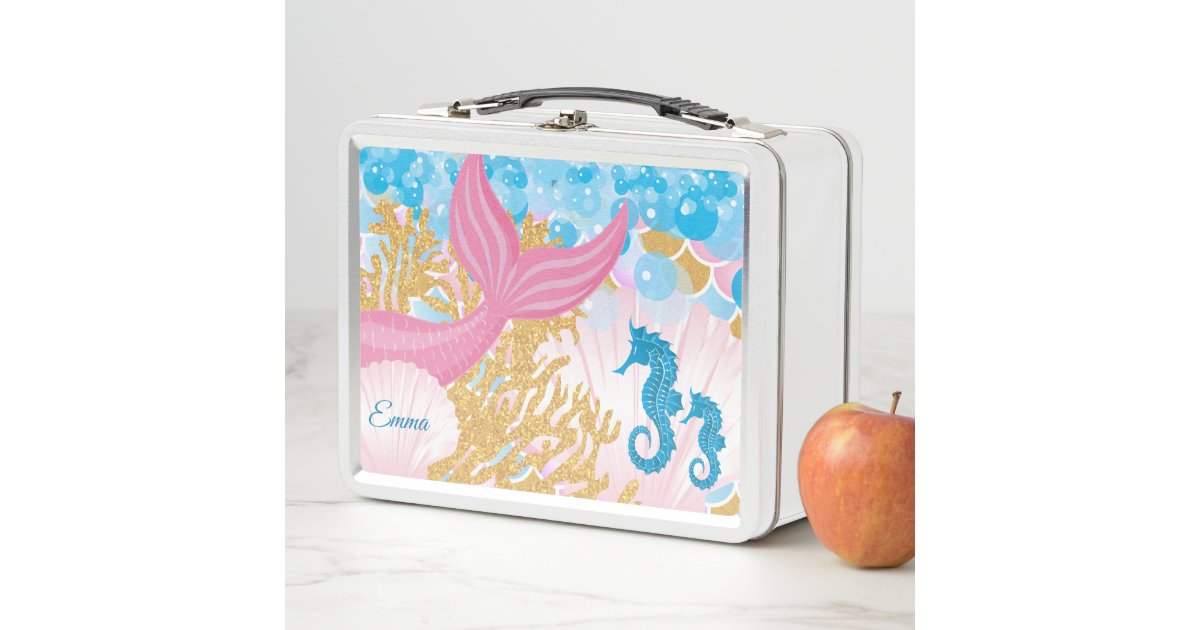 A Beautiful Mermaid Life Metal Lunch Box | Zazzle