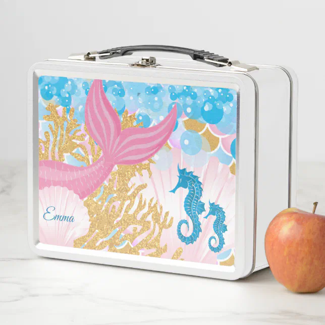 A Beautiful Mermaid Life Metal Lunch Box | Zazzle
