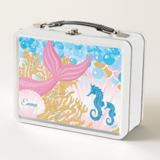 A Beautiful Mermaid Life Metal Lunch Box | Zazzle