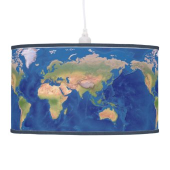 A Beautiful World Map Lamp | Zazzle