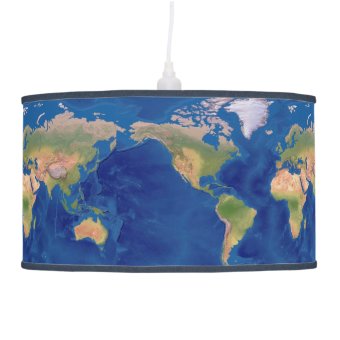 A Beautiful World Map Lamp | Zazzle