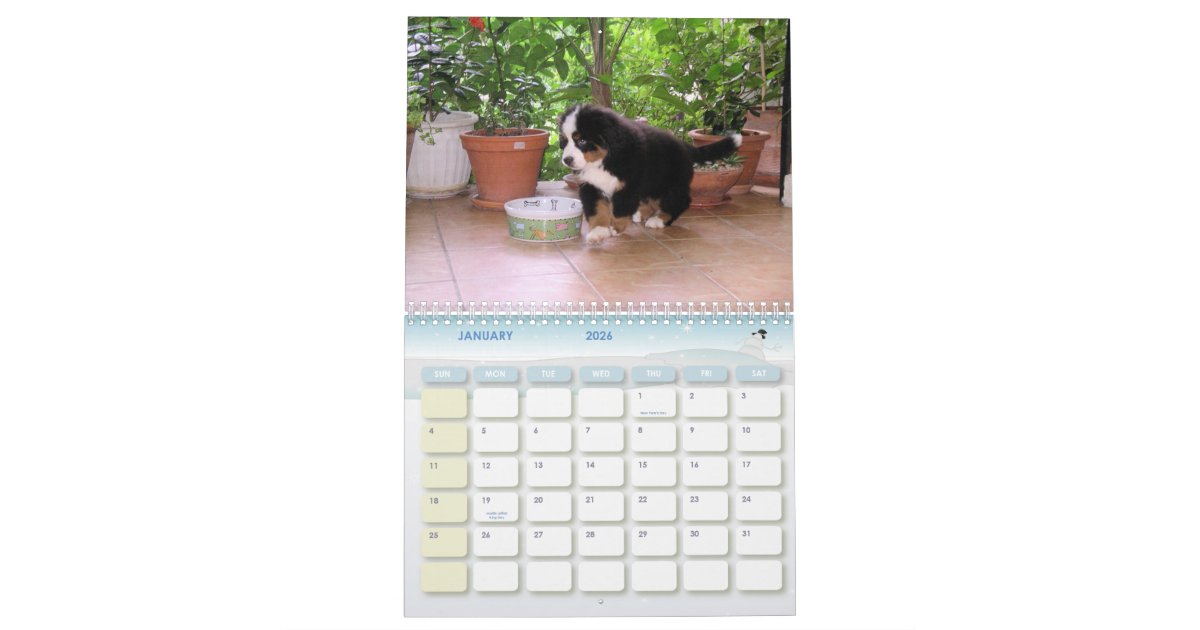 A Berner Year Calendar | Zazzle