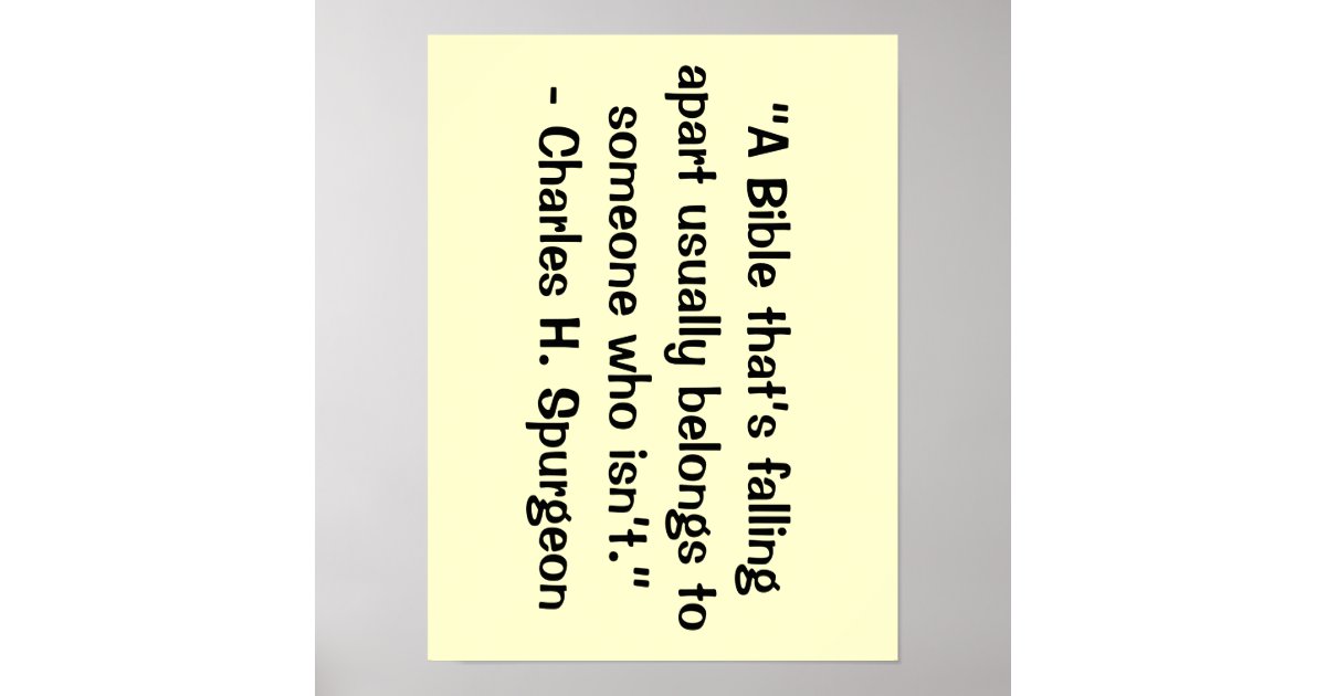 A bible that's falling apart poster | Zazzle
