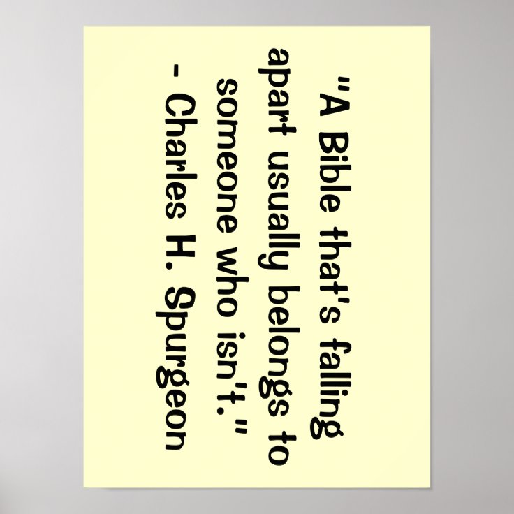 A bible that's falling apart poster | Zazzle