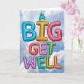 A big get well card for a friend or family member | Zazzle