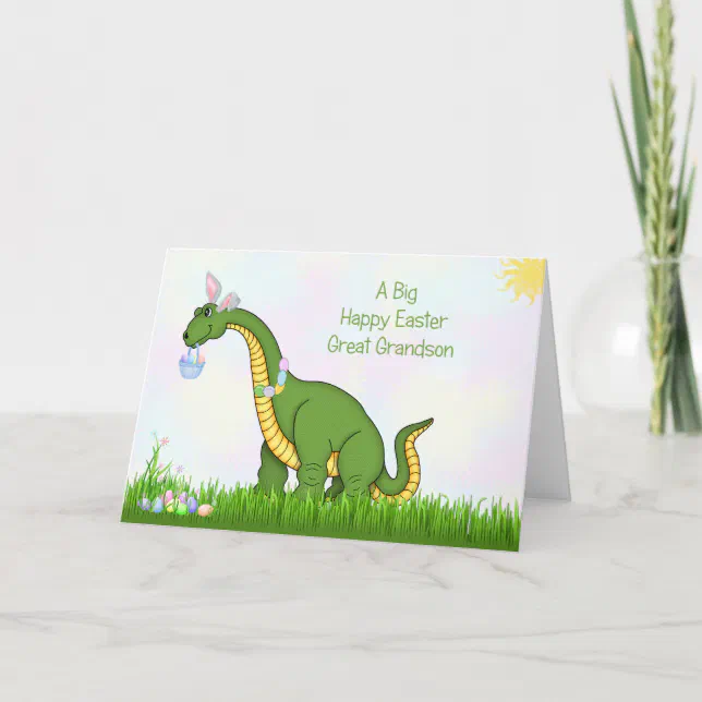 A Big Happy Easter, Great Grandson Holiday Card | Zazzle