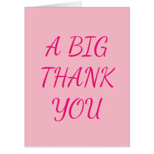 256+ Giant Thank You Cards | Zazzle