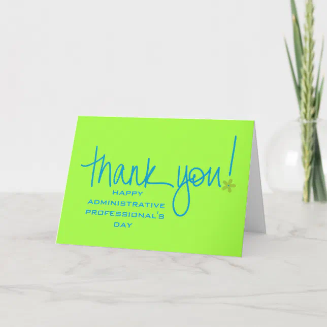 A Big Thank You to Administrative Professionals | Zazzle