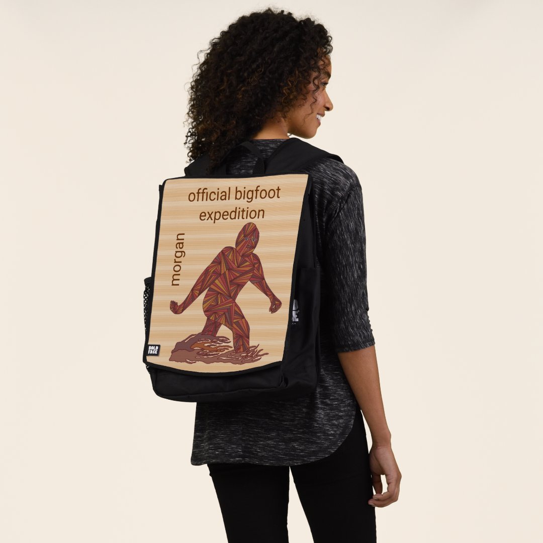 A Bigfoot Walking Sasquatch Official Expedition Backpack | Zazzle