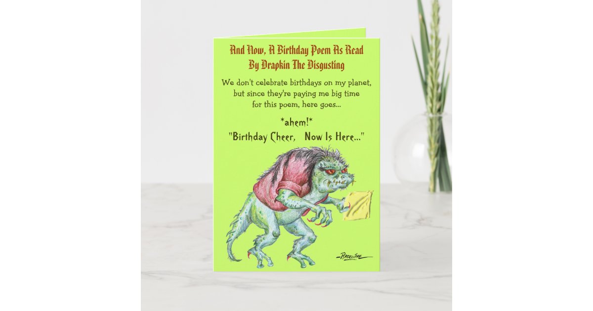 a-birthday-poem-by-drapkin-the-disgusting-card-zazzle