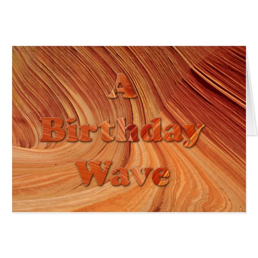 A Birthday Wave Card | Zazzle