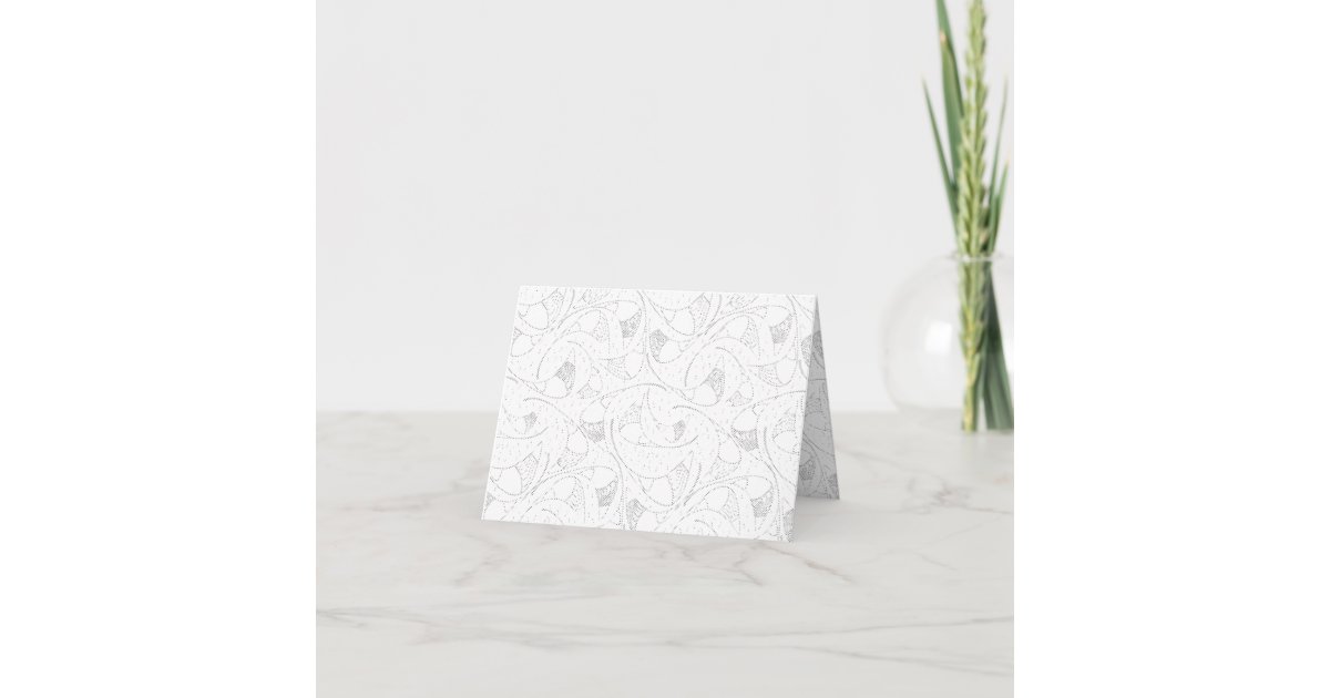 a black and white photo of a person holding a cell thank you card | Zazzle