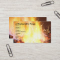 A Blacksmith's Forge Business Card | Zazzle