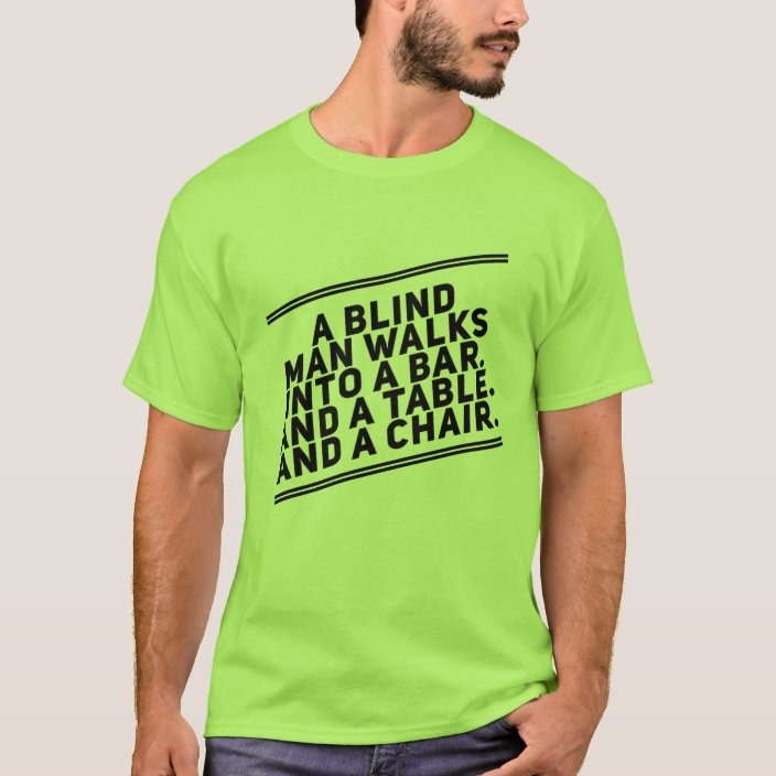 A Blind Man T-Shirt | Zazzle.com
