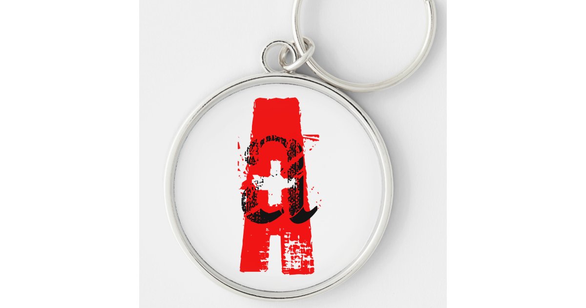 A+ Blood Type Keychain | Zazzle