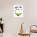 A-boo-cado Funny Avocado Pun Poster | Zazzle