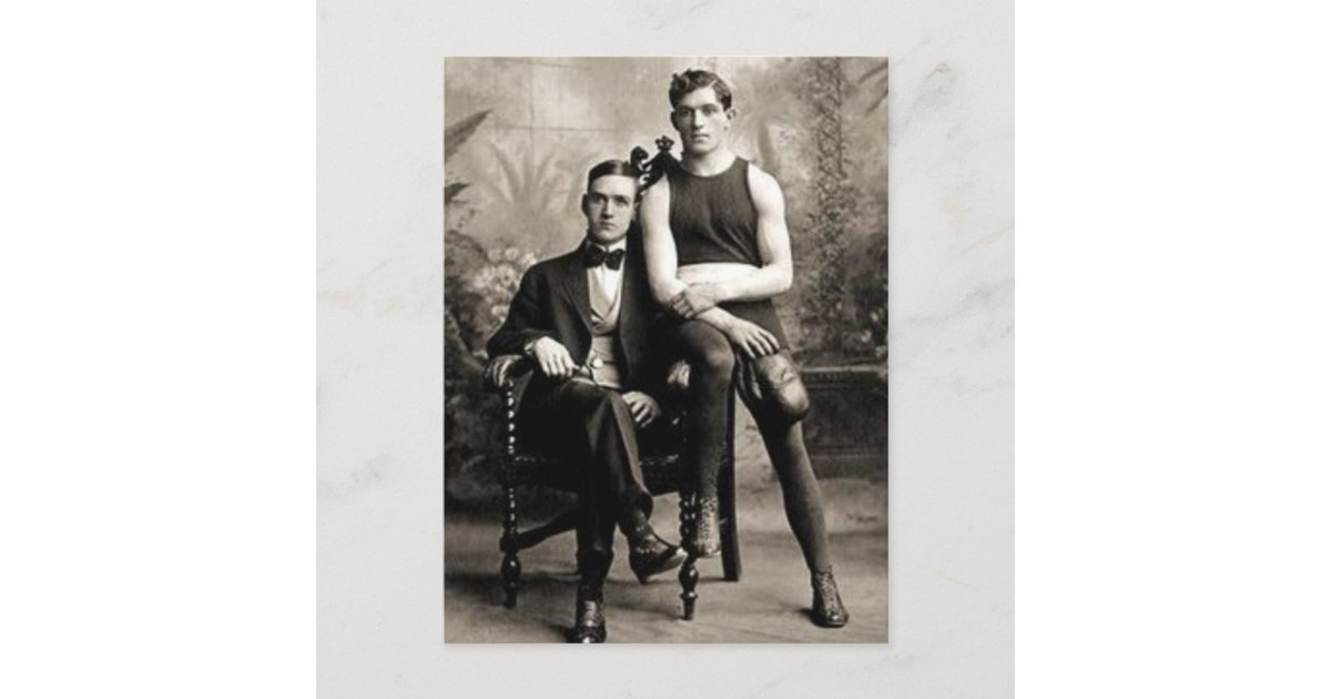 A Boxer and His Gentleman Postcard | Zazzle