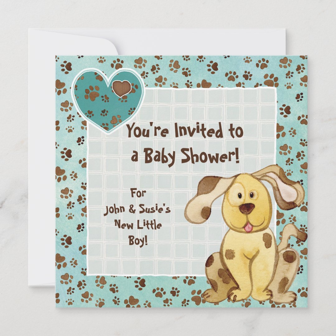 A Boy's Best Friend Baby Shower Invitation | Zazzle