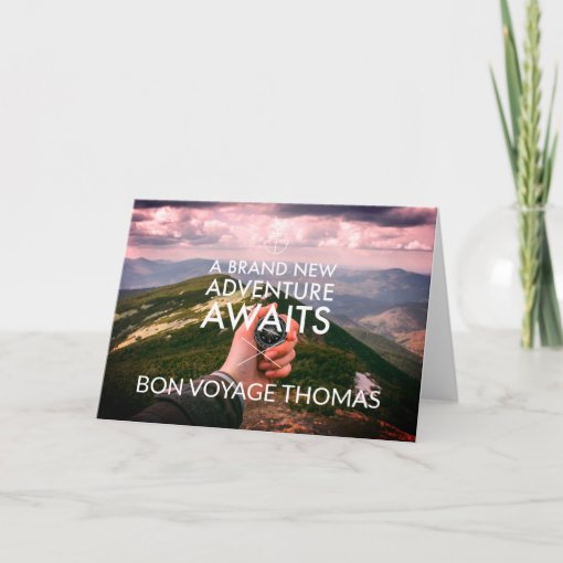 A Brand New Adventure Awaits Goodbye Card | Zazzle