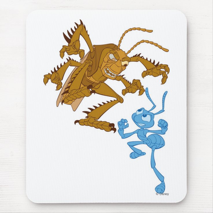 A Bug's Life Hopper and Flik fighting Disney Mouse Pad | Zazzle