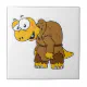 A Cartoon Dinosaur Hunchback. Ceramic Tile | Zazzle