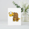 A Cartoon Dinosaur Hunchback. Postcard | Zazzle