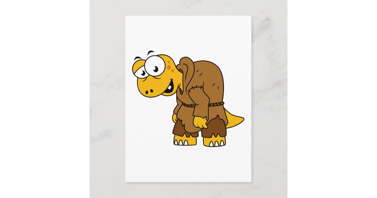 A Cartoon Dinosaur Hunchback. Postcard | Zazzle