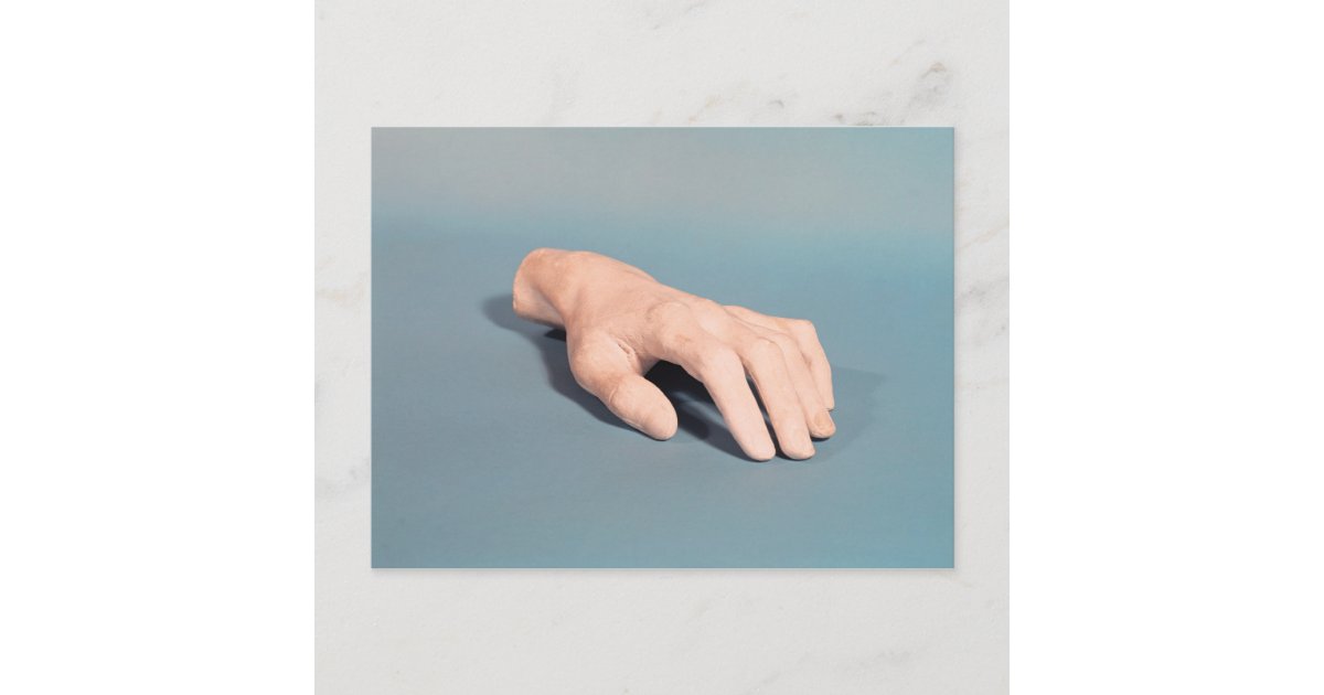 A cast of the hand of Frederic Chopin Postcard | Zazzle