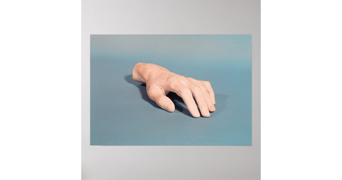 A cast of the hand of Frederic Chopin Poster | Zazzle