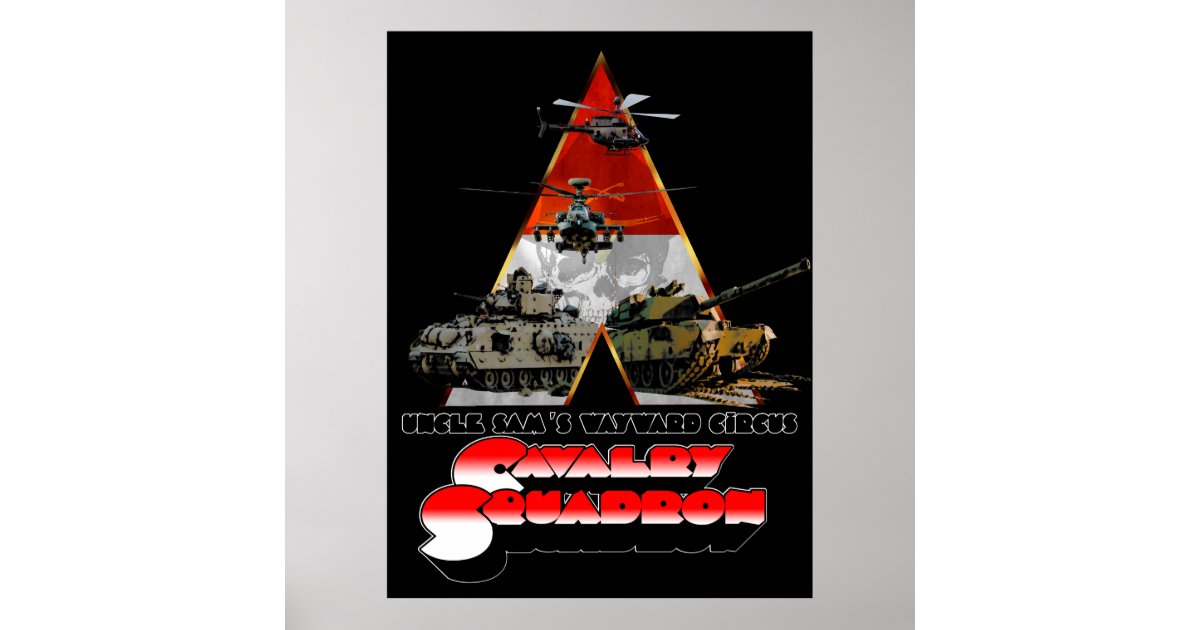 A Cav Squadron retro-movie styled poster | Zazzle