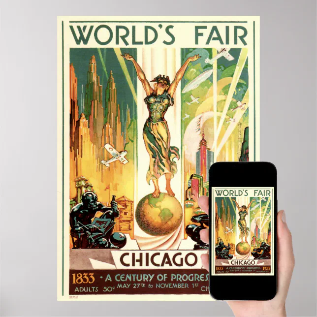 A Century of Progress - 1933 Chicago World's Fair Poster | Zazzle