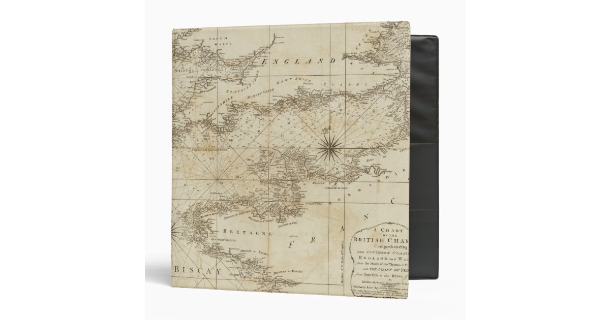 A chart of the British Channel Binder | Zazzle