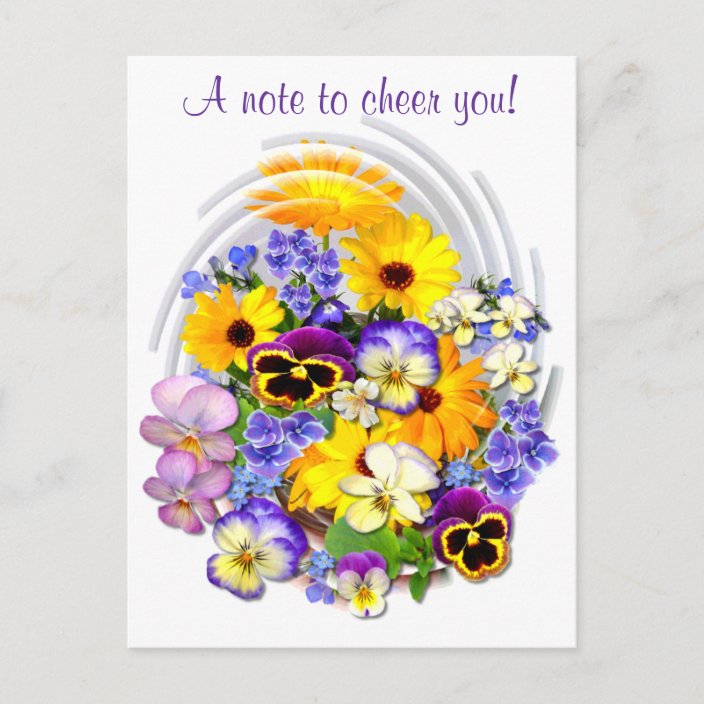A CHEERFUL NOTE ~ Postcard | Zazzle.com