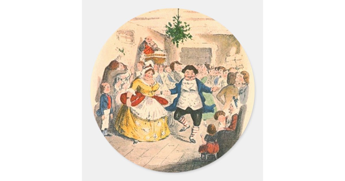 A Christmas Carol Classic Round Sticker | Zazzle